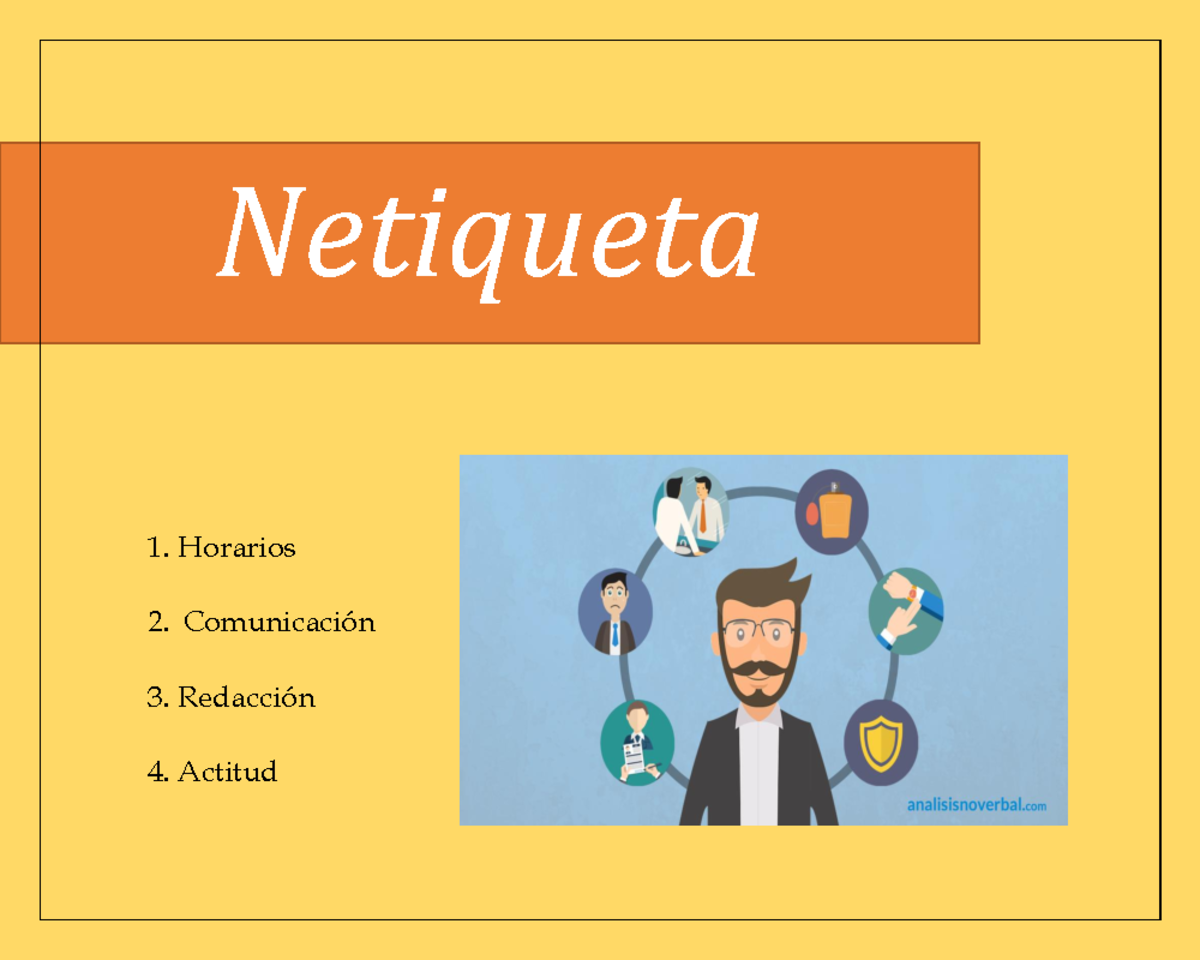 Netiqueta - PPT - EN PDF - material de trabajo - Horarios Comunicación ...