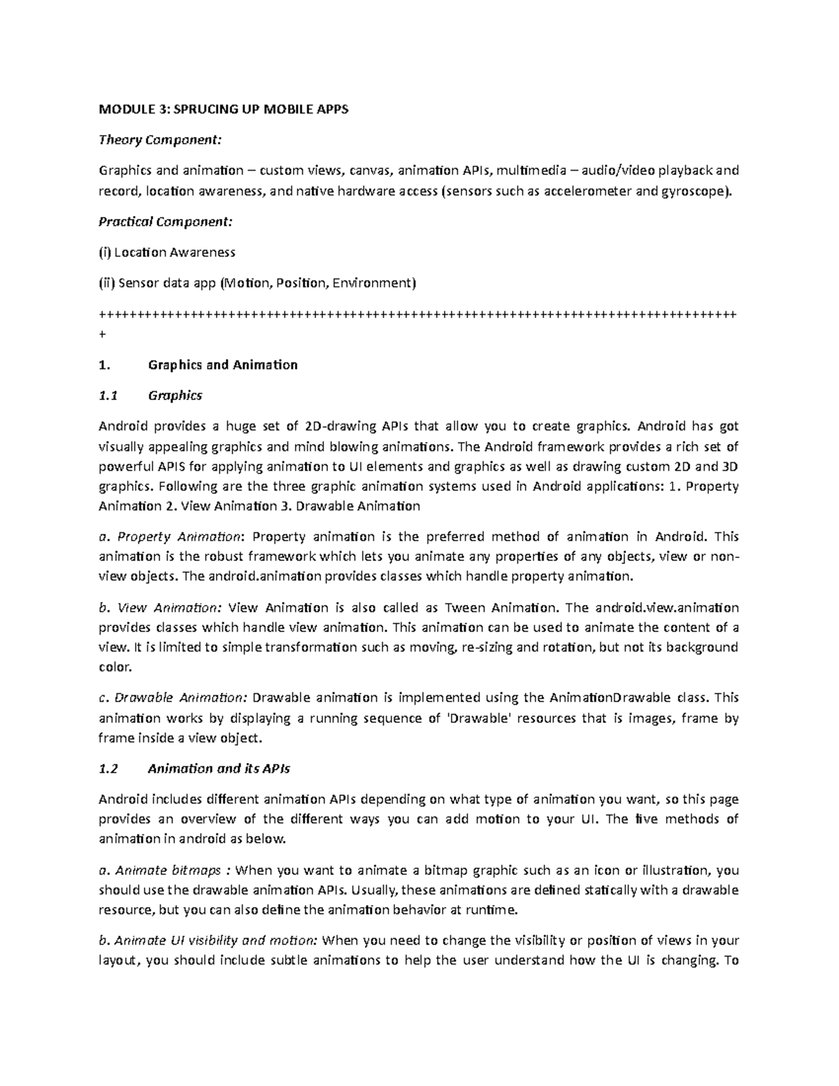 Module 3 - Sprucing UP Mobile application (UI and UX) - mobile ...