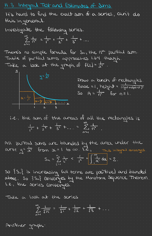Calculus 2 Lecture Notes - 8 Improper Integrals so far we've only ...