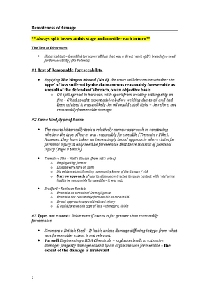 Week 2- Duty of care - duty of care notes - DUTY OF CARE Establishing ...
