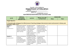 24. RPMS Tabbing 2023-2024 - . A KRA 1 KRA 1 Objective 1 Objective 1 ...