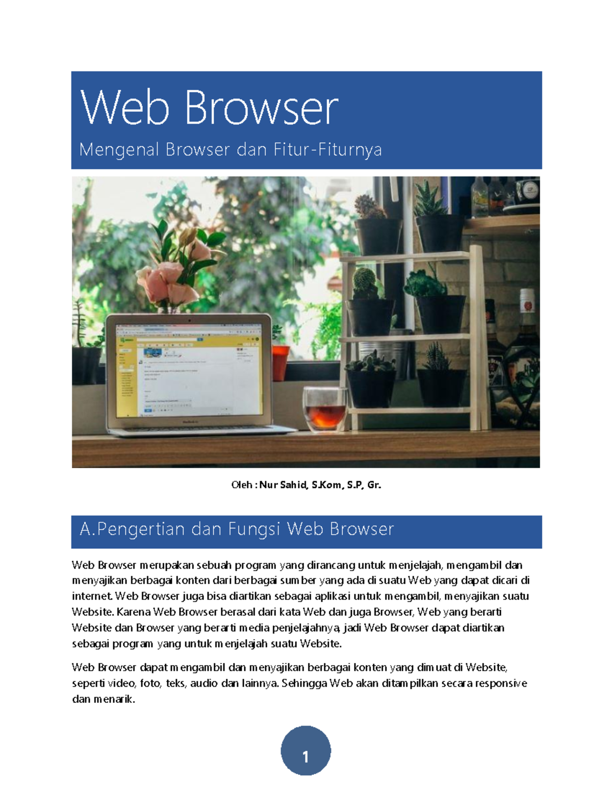 01 web browser dan fiturnya informatika kls 9 - Web Browser Mengenal ...