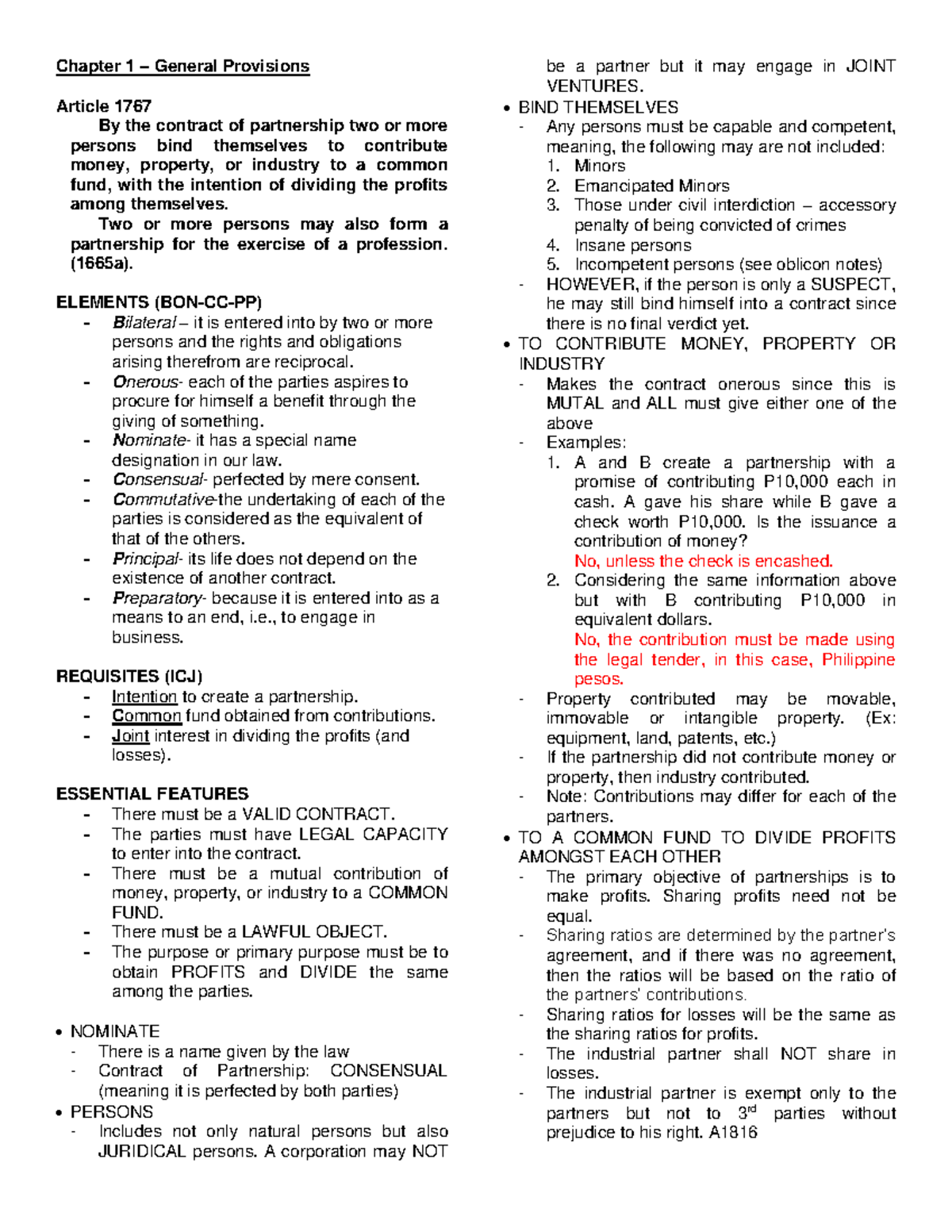 Law on Partnership - N/A - Chapter 1 – General Provisions Article 1767 ...