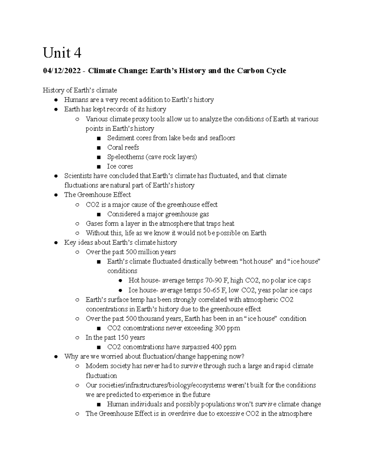UNIT 4 - Notes, summaries, and resources for Unit 4 - Unit 4 04/12/2022 ...