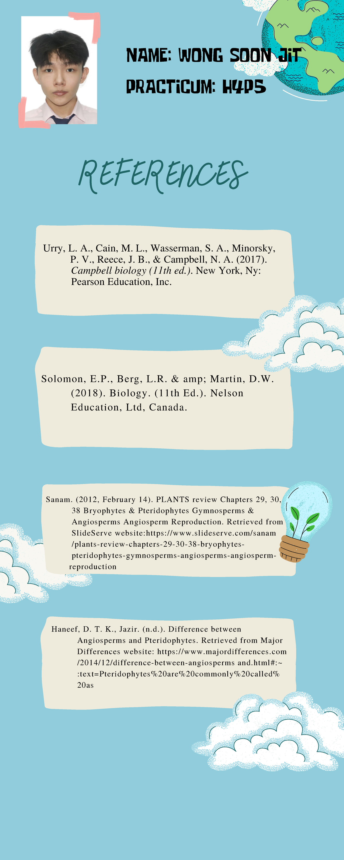 Kingdom Plantae - example of Assignment for sem II - REFERENCES NAME ...