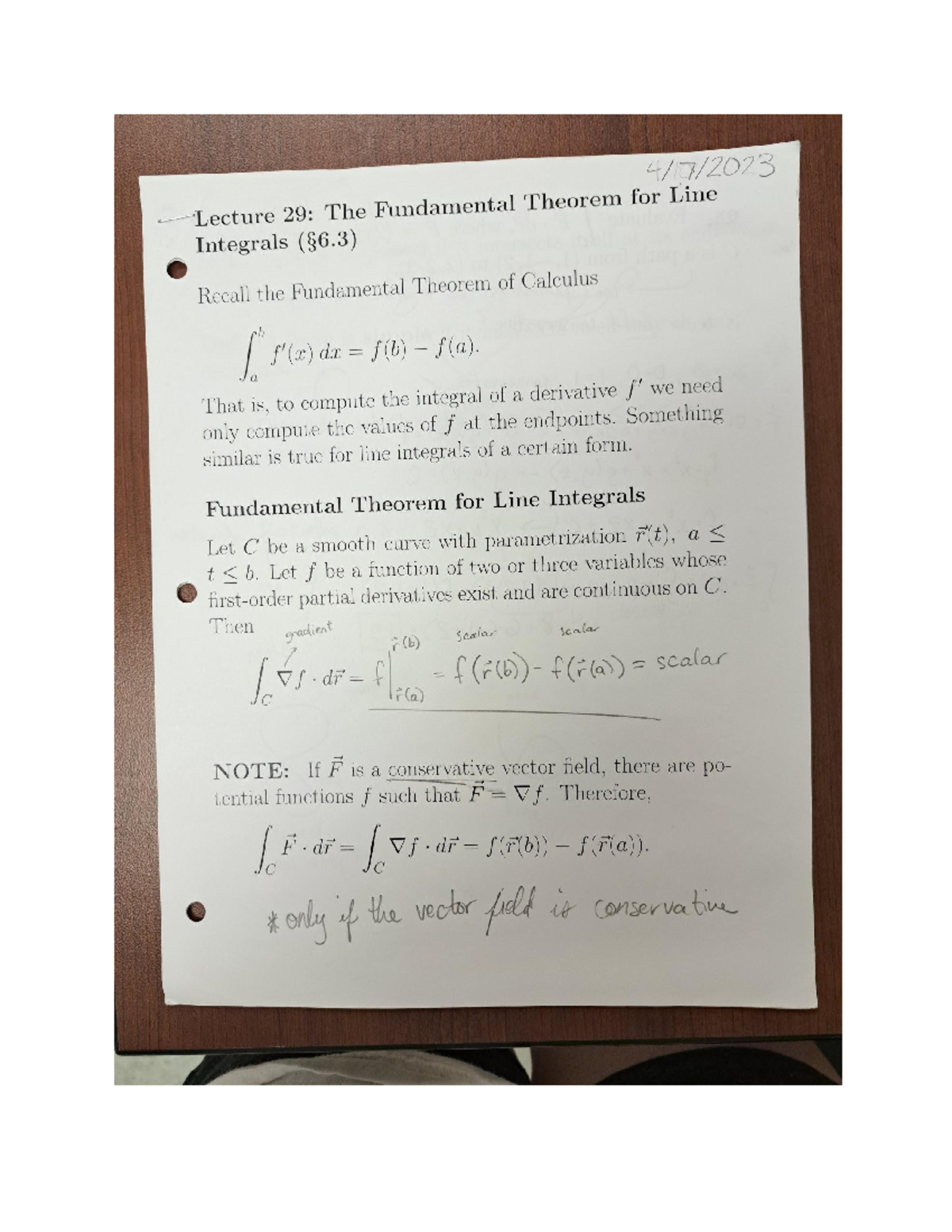 Lecture 29 Notes MAC 2313 - MAC 2313 - Studocu