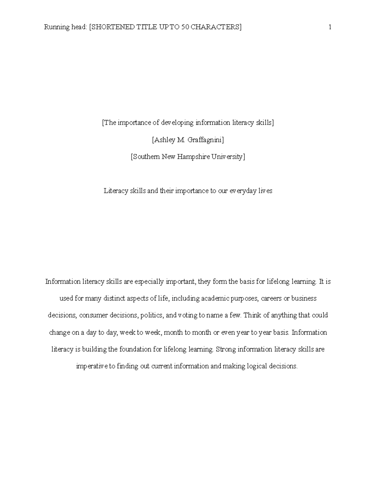 Document 3 - 2-1 - Running head: [SHORTENED TITLE UP TO 50 CHARACTERS ...