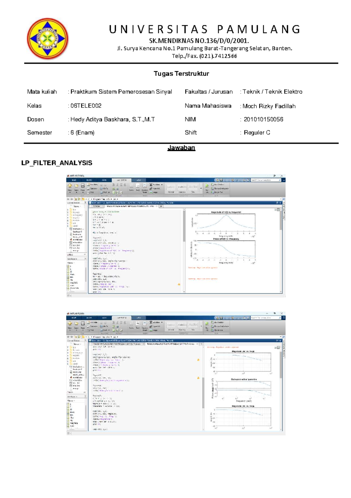 Moch Rizky F-Tgs P4-Prak SPS-06TELE002-RC-721 (1) compressed - SK NO/D/0/2001. Jl. Surya Kencana ...