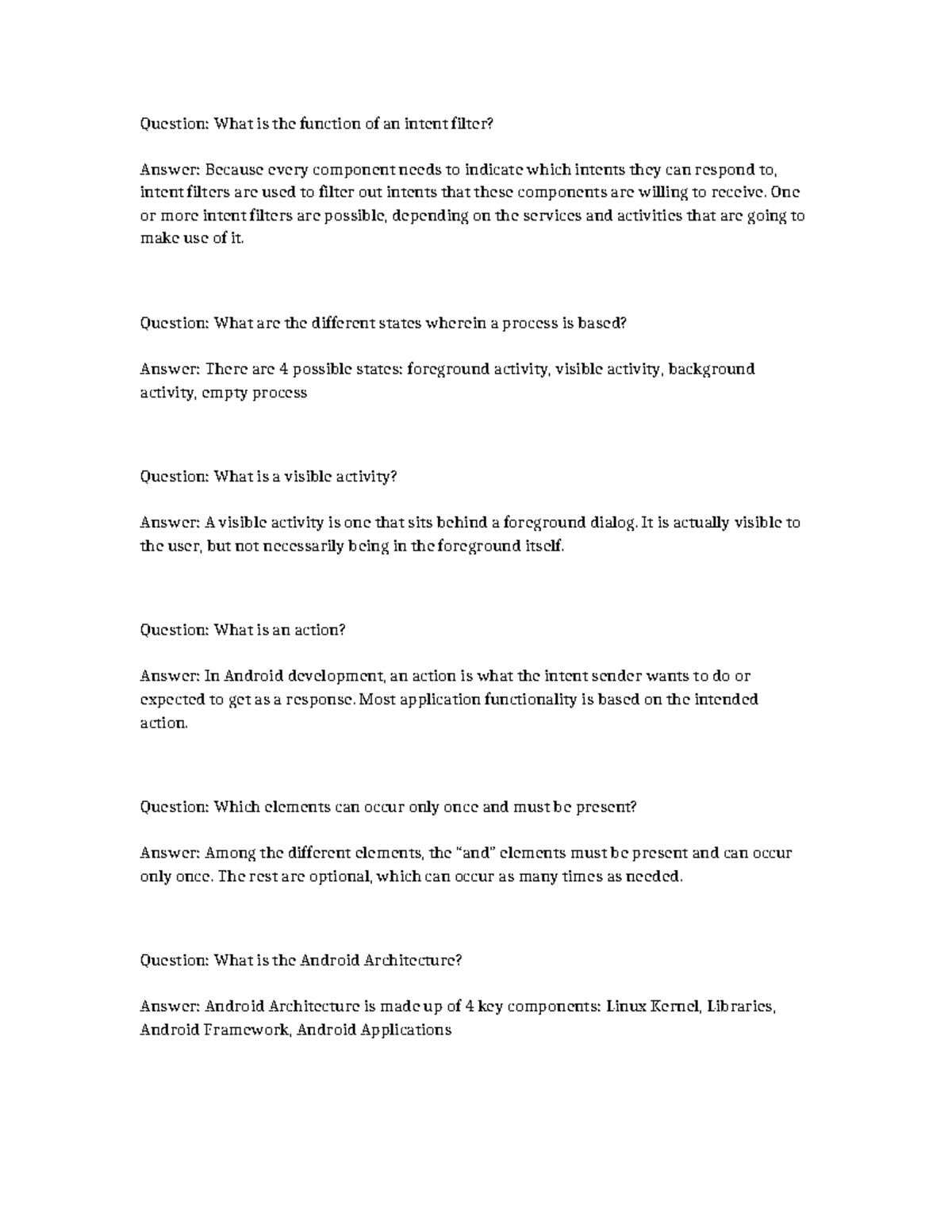 Chiopin mailes ordinary - Question: What is the function of an intent ...