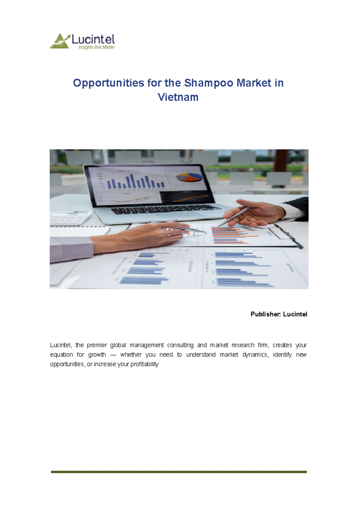 Report sample opportunities for the shampoo market in vietnam ...