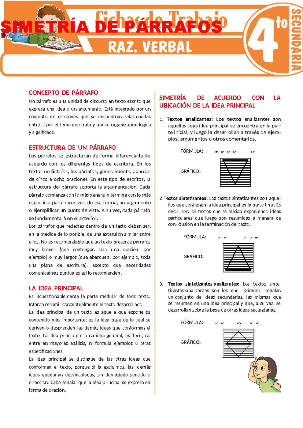 Simetria de parrafos para Cuarto Grado de Secundaria - SIMETRÍA DE ...