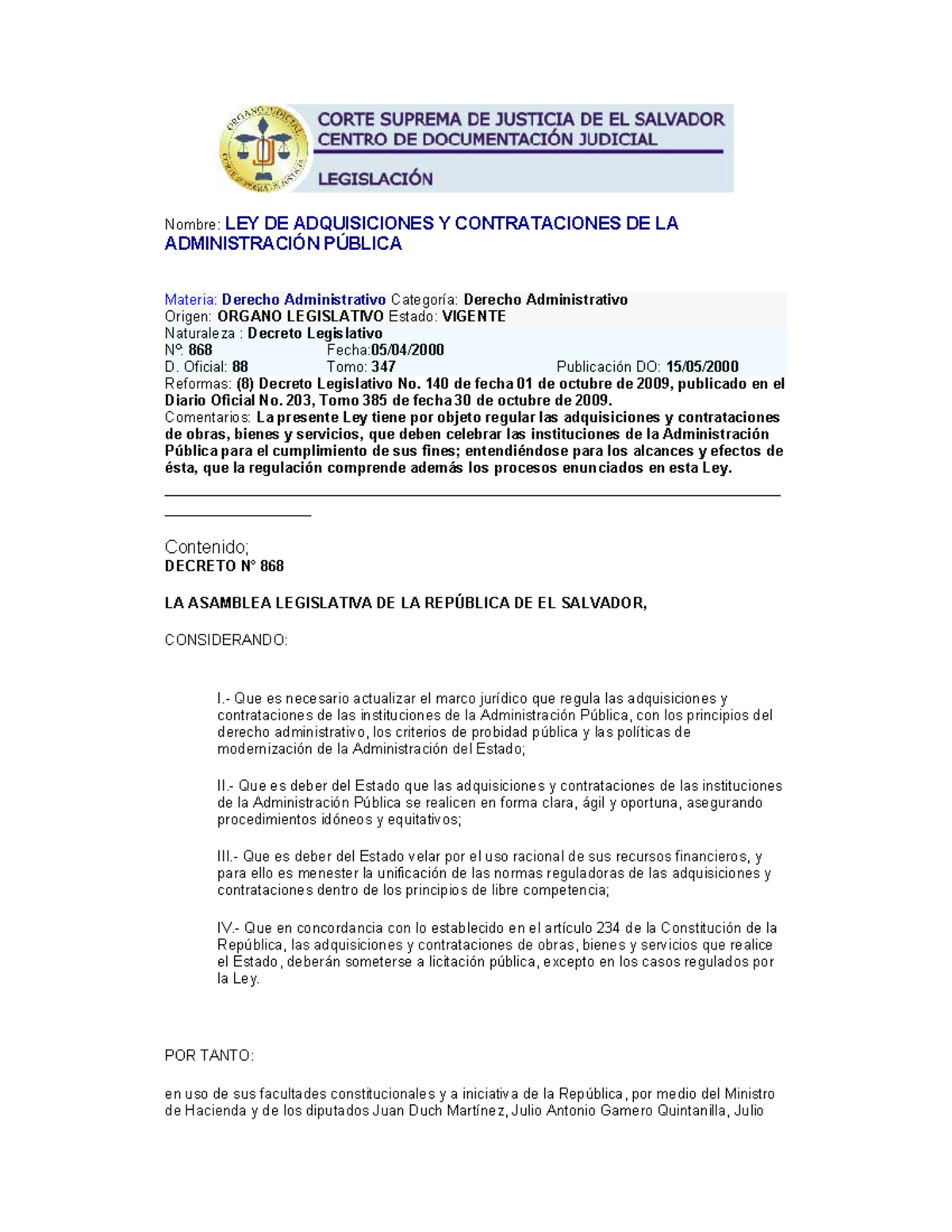 Lacap 3-9 - Nombre: LEY DE ADQUISICIONES Y CONTRATACIONES DE LA ADMINISTRACI”N P⁄BLICA Materia ...