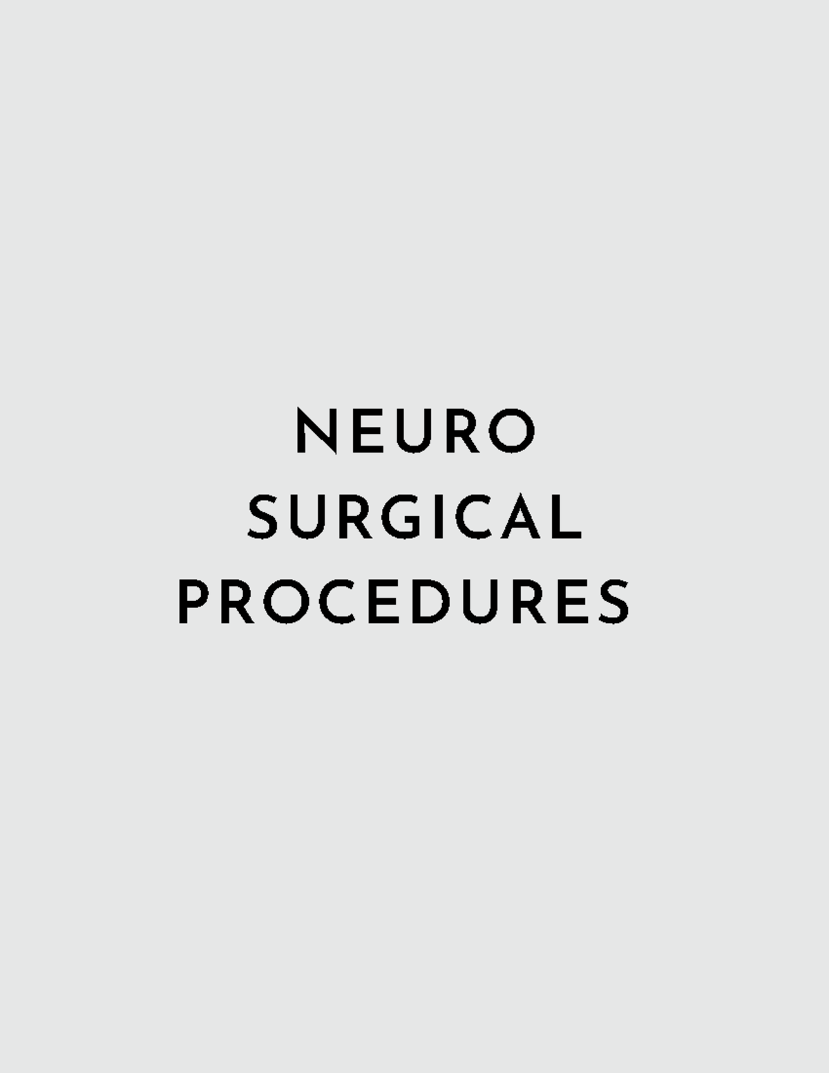 Neurology - NEURO SURGICAL PROCEDURES OTHER SURGERY NAMES ANATOMY ...