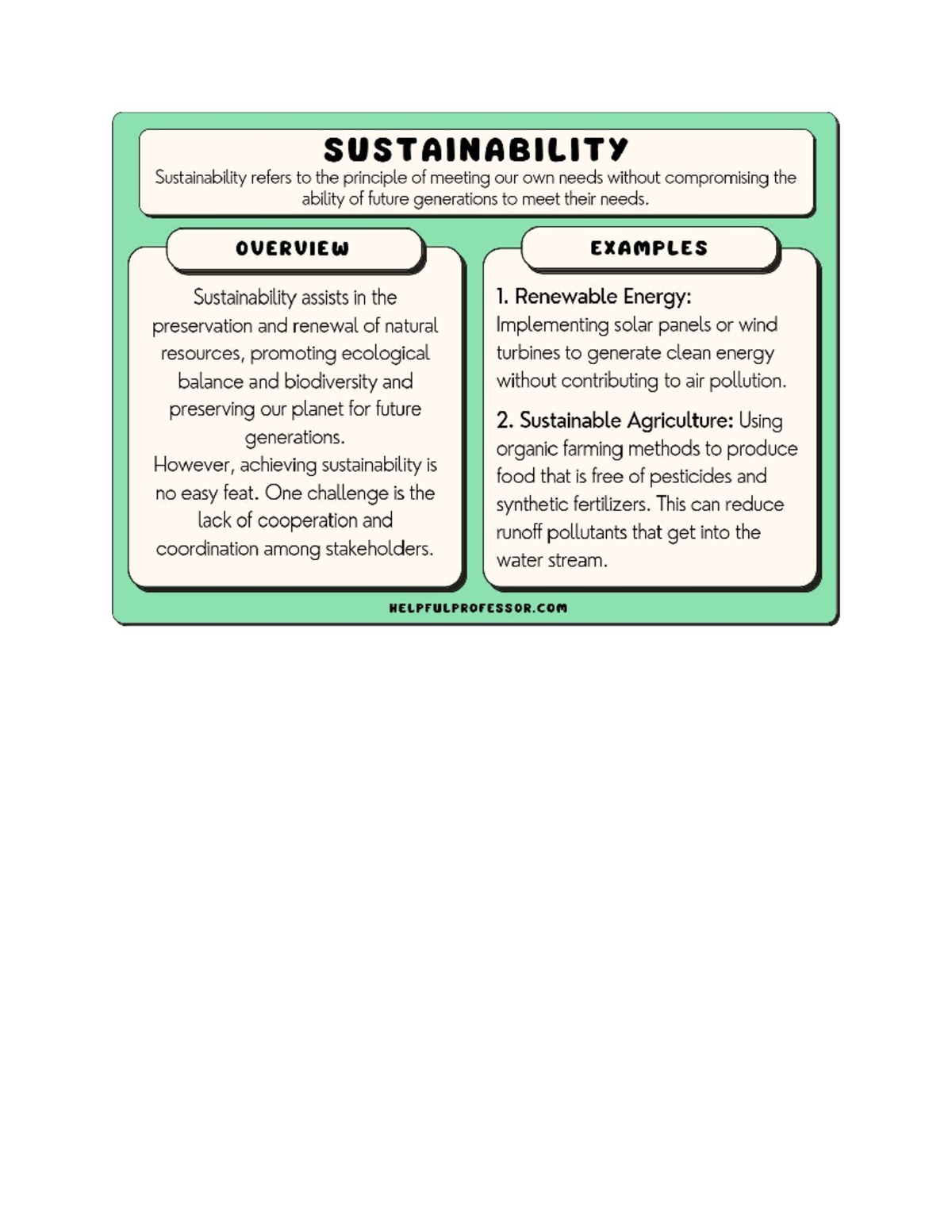 Sustainability quest - ..... - SUSTAINABILITY Sustainability refers to the principle of meeting ...