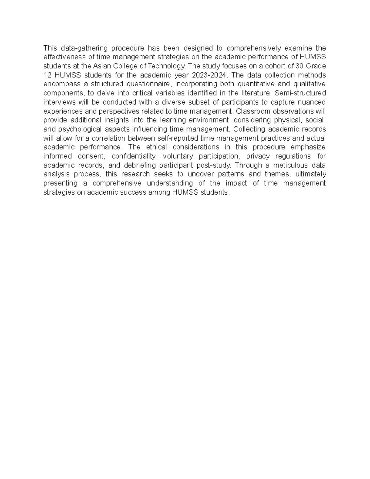 DGP - Data Gathering Procedure - This data-gathering procedure has been ...