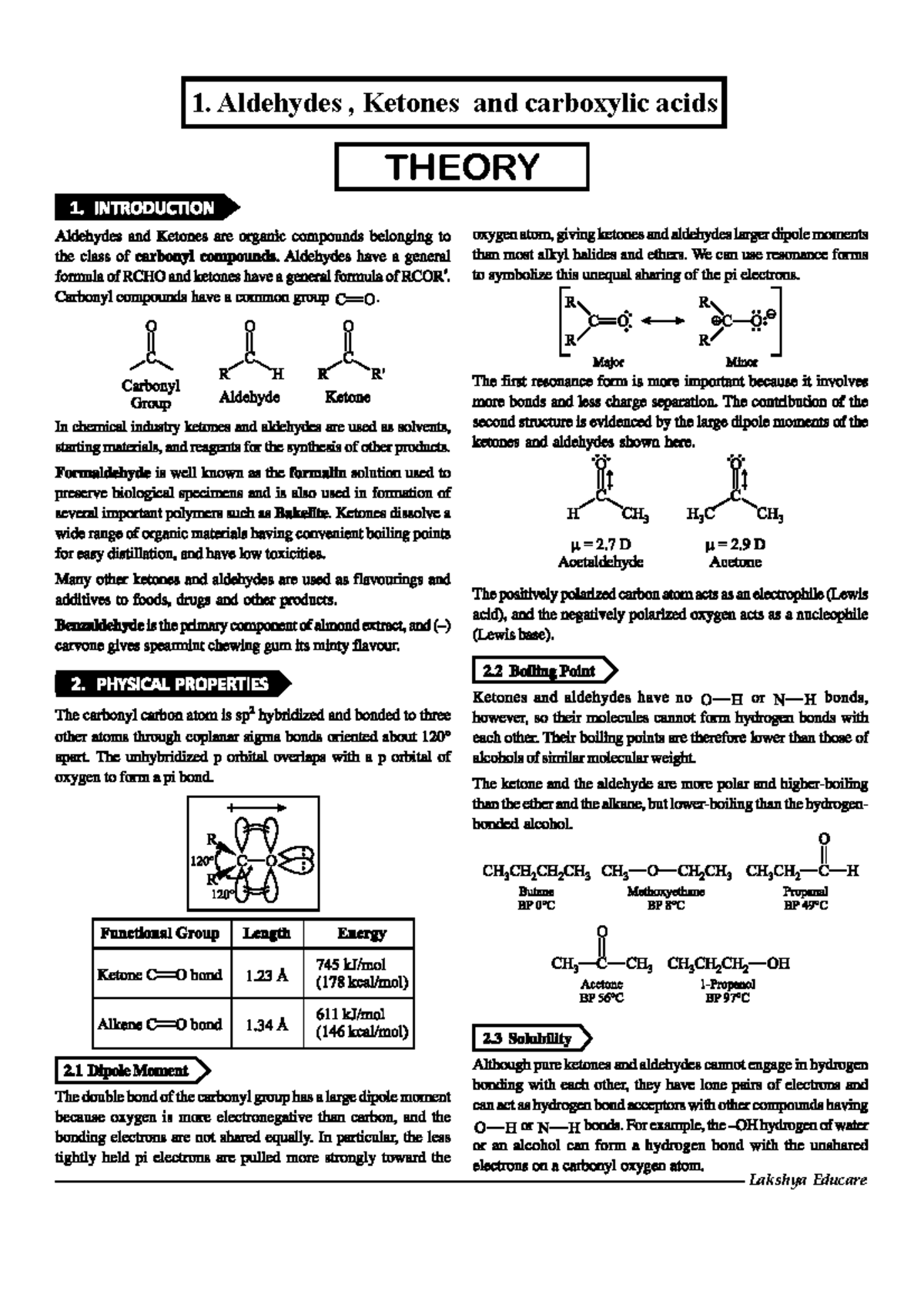 Aldehydes and Ketones Final PDF - - Studocu