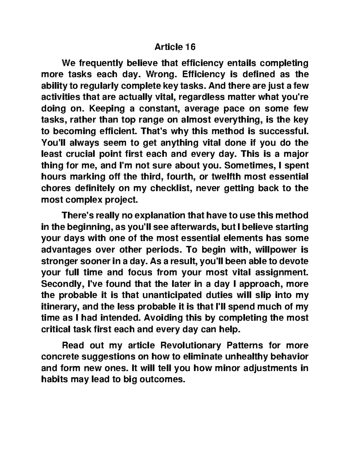 Article 16 - This Essay is all about English for Academic and ...