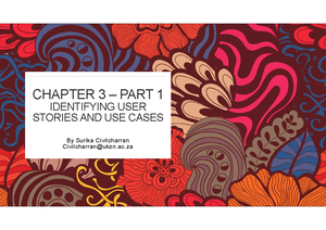 Chapter 3 Identifying User Stories and Use Cases - all slides - 2 slides per page - CHAPTER 3 ...