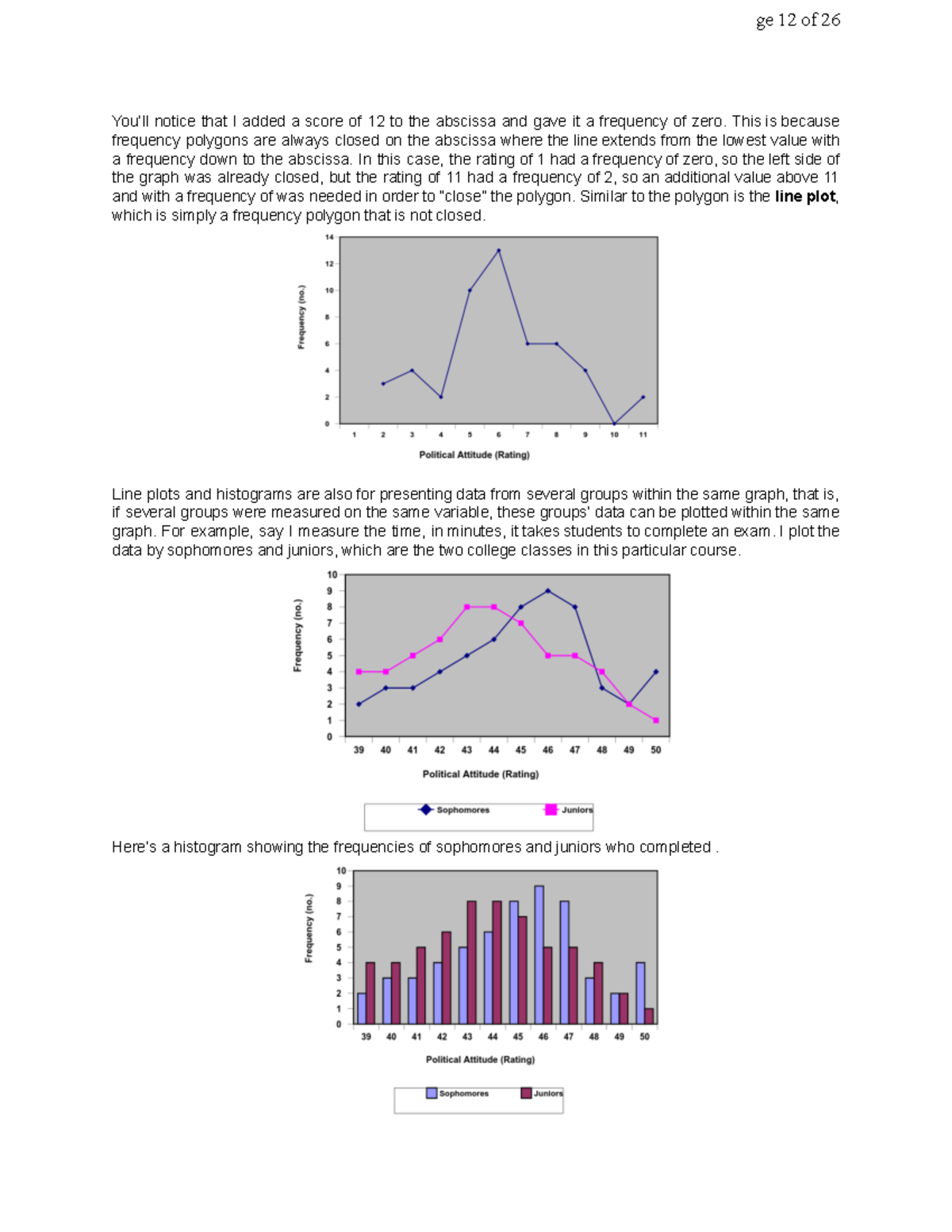 Chapter 2 Frequency Distributions and Graphing - You9ll notice that I ...