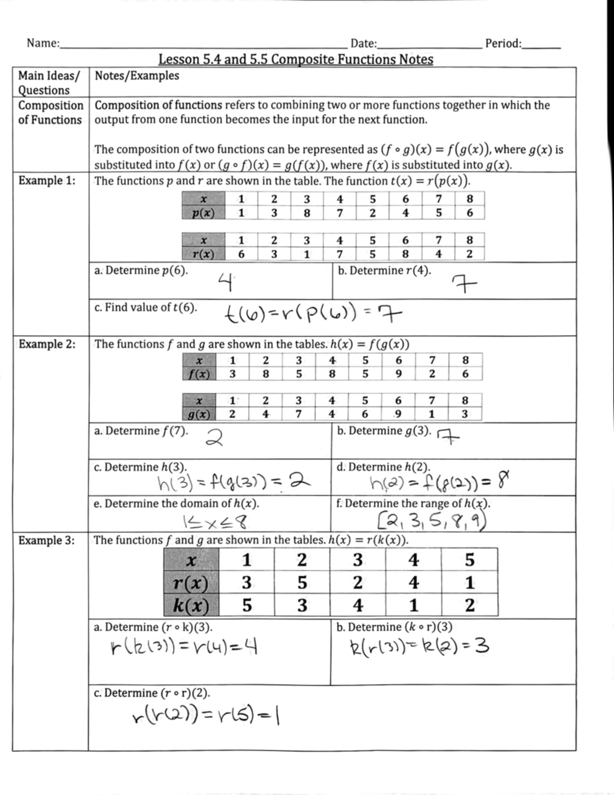 Lesson 5.4 and 5.5 Notes Key - MATH 2530 - Studocu
