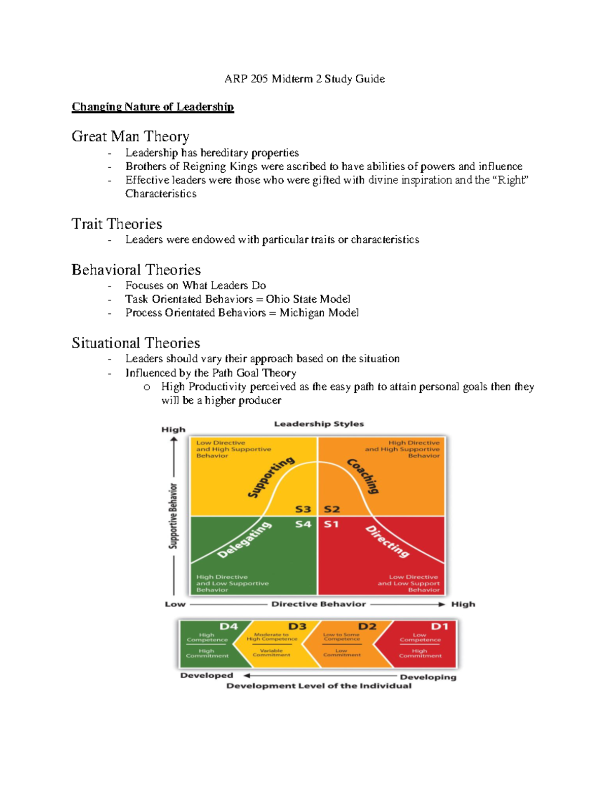 ARP 205 Midterm 2 Study Guide - ARP 205 Midterm 2 Study Guide Changing ...