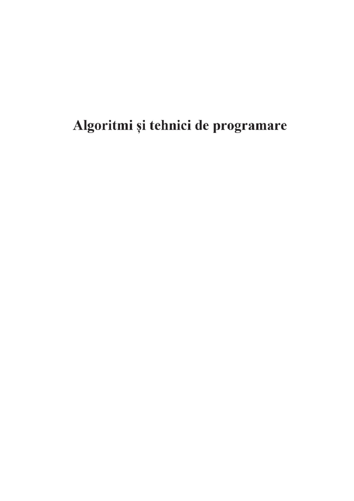Algoritmi și tehnici de programare [Suport Curs] - Algebră Algebra ...