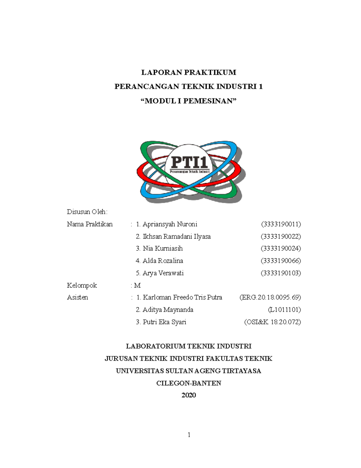 Laporan Praktikum Modul 1 Kelompok M Shift 2 - LAPORAN PRAKTIKUM ...