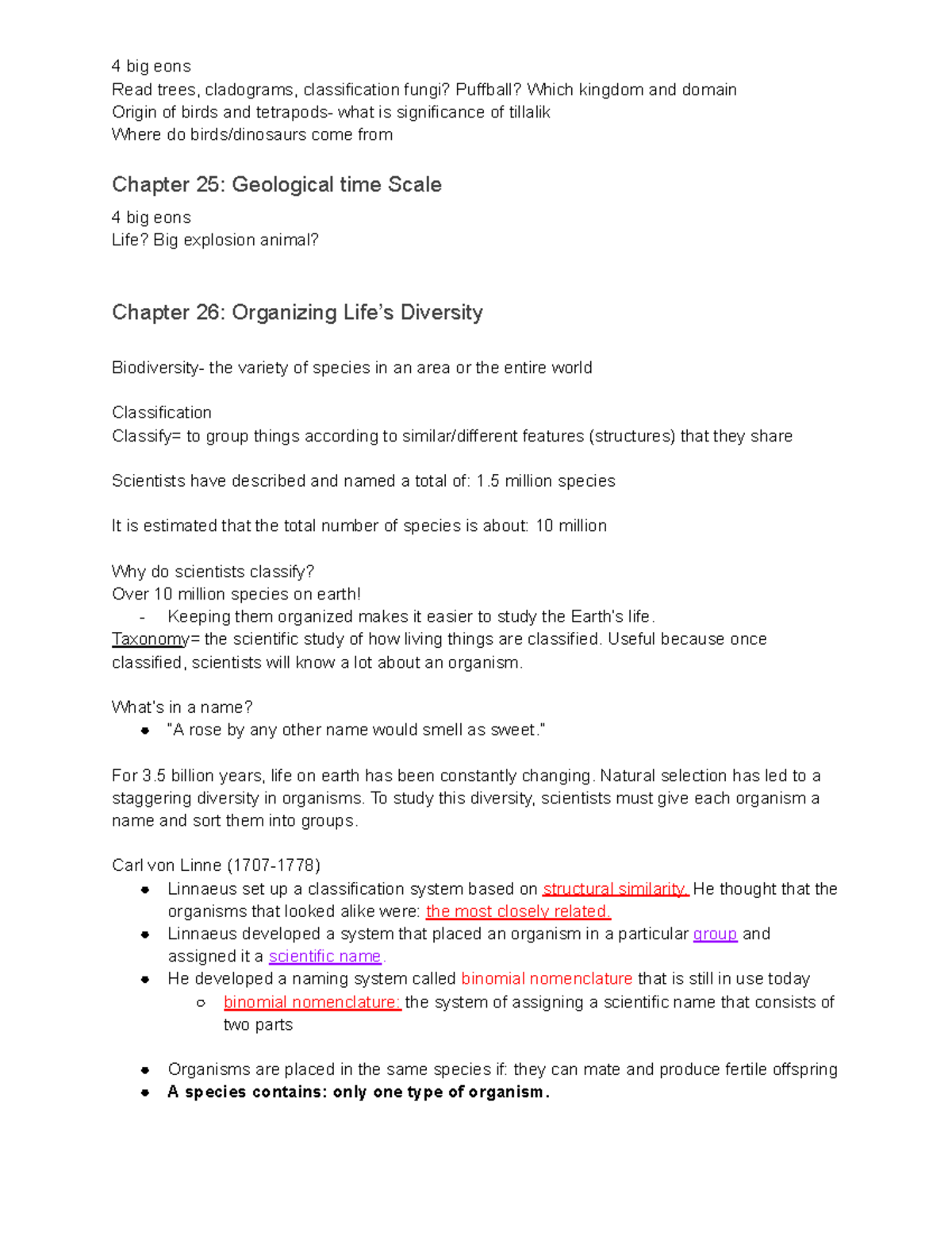 Bio 1110 exam 1 spring - Hardwick - 4 big eons Read trees, cladograms ...
