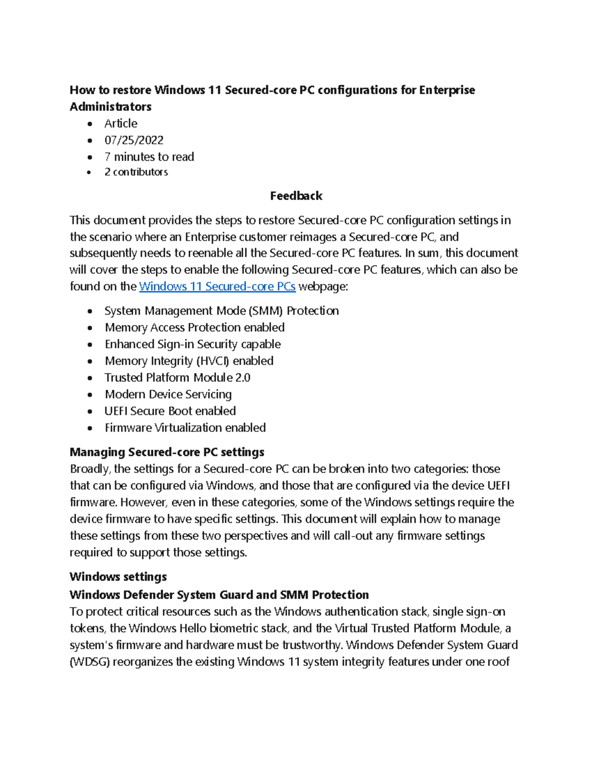 Document 31 (27) - Bob - How to restore Windows 11 Secured-core PC ...