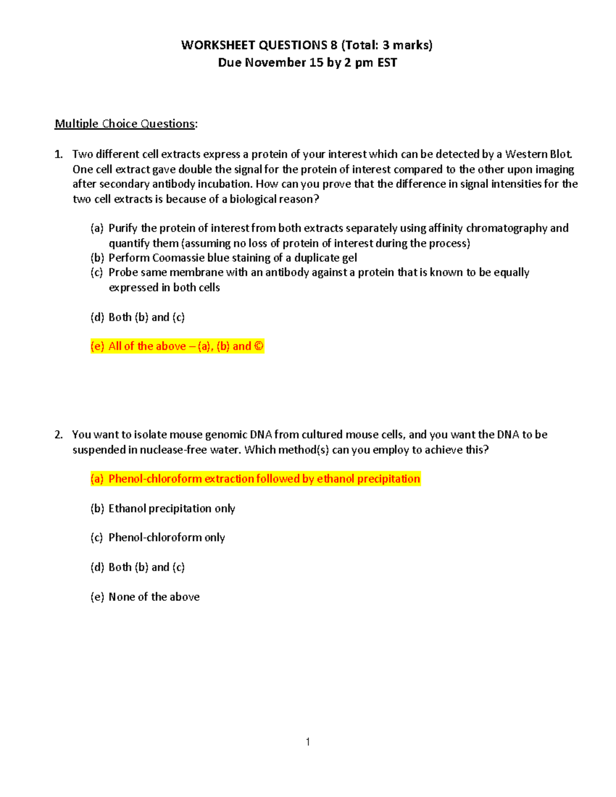 Worksheet Questions 8 - Module 7 - 1 WORKSHEET QUESTIONS 8 (Total: 3 ...