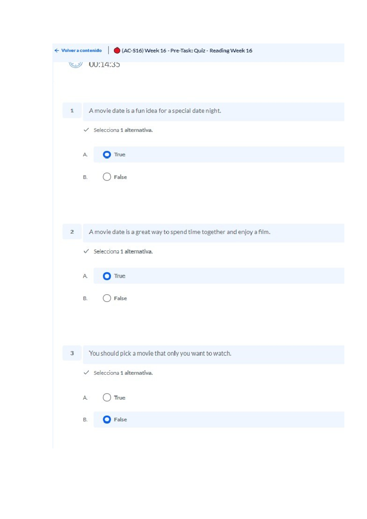 WEEK16 - SEMANA 16 EXAMEN - Volver a contenido Week 16 Quiz Reading Week 16 00:14:35 1 A movie ...