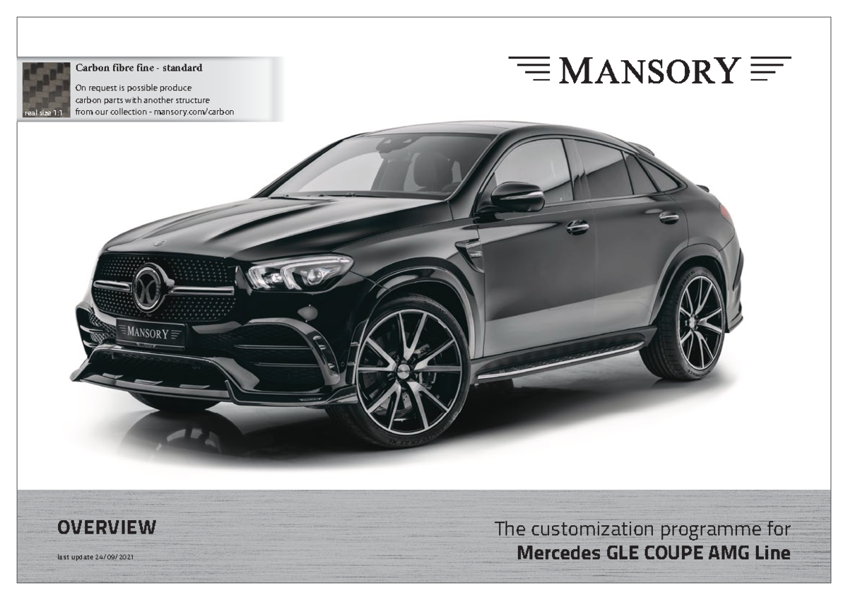 GLE coupe overview - asdasd - OVERVIEW The customization programme for last update 24/09/2021 ...