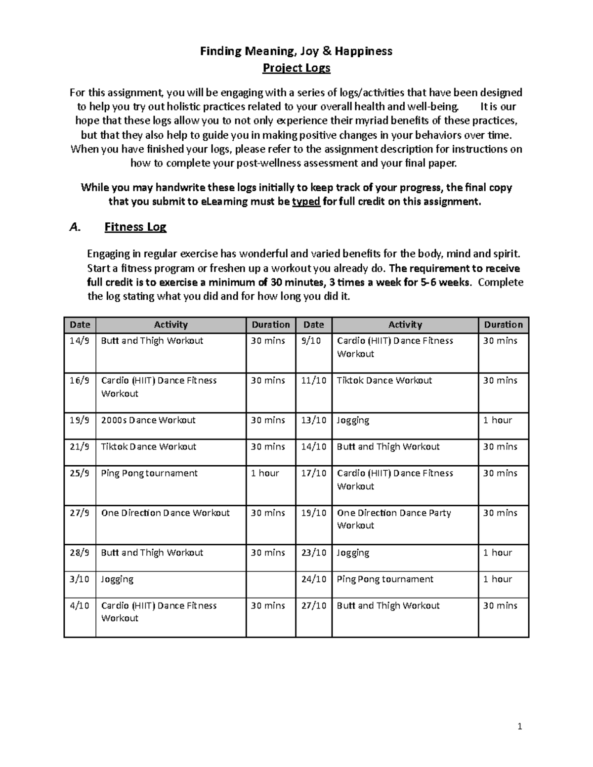 New FMJH Logs - Finding Meaning, Joy & Happiness Project Logs For this ...