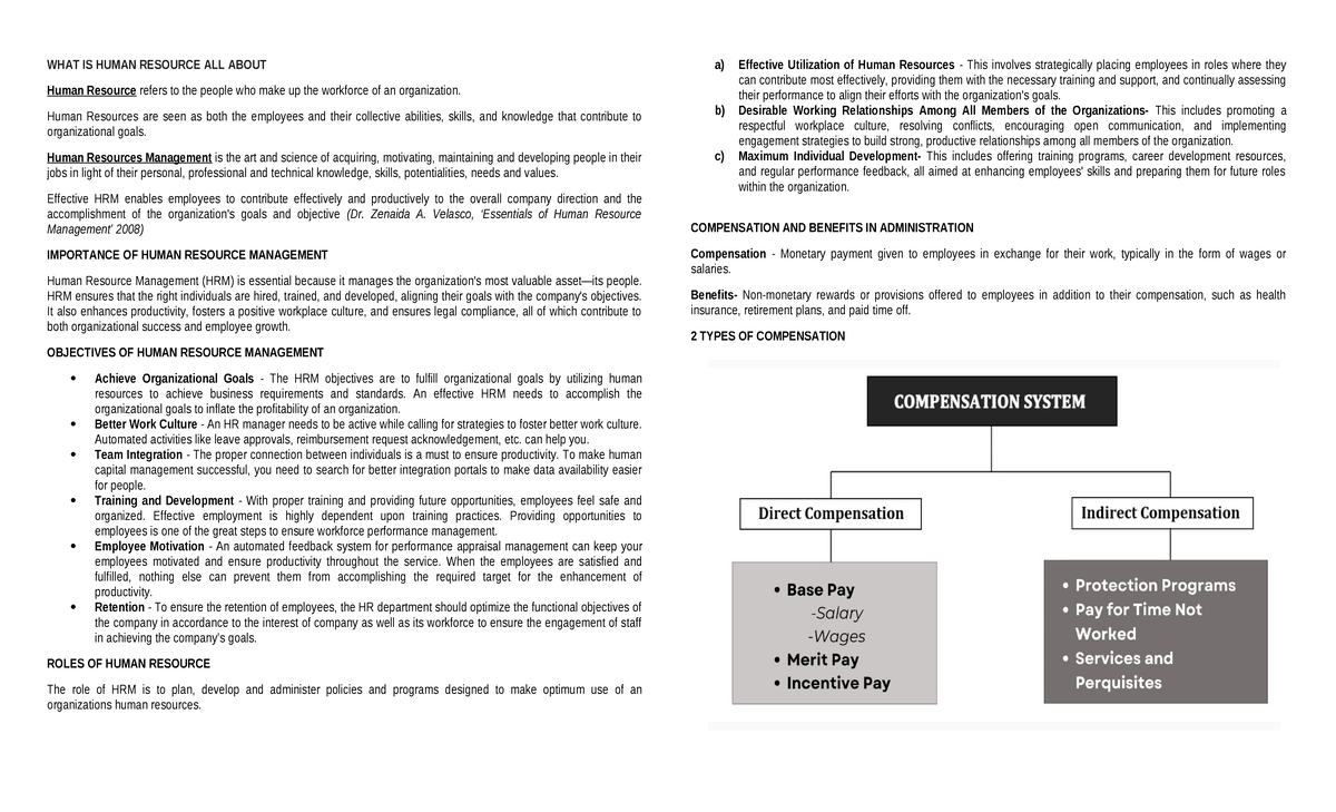 HRM- mid - guidelines for student about human resource management or ...