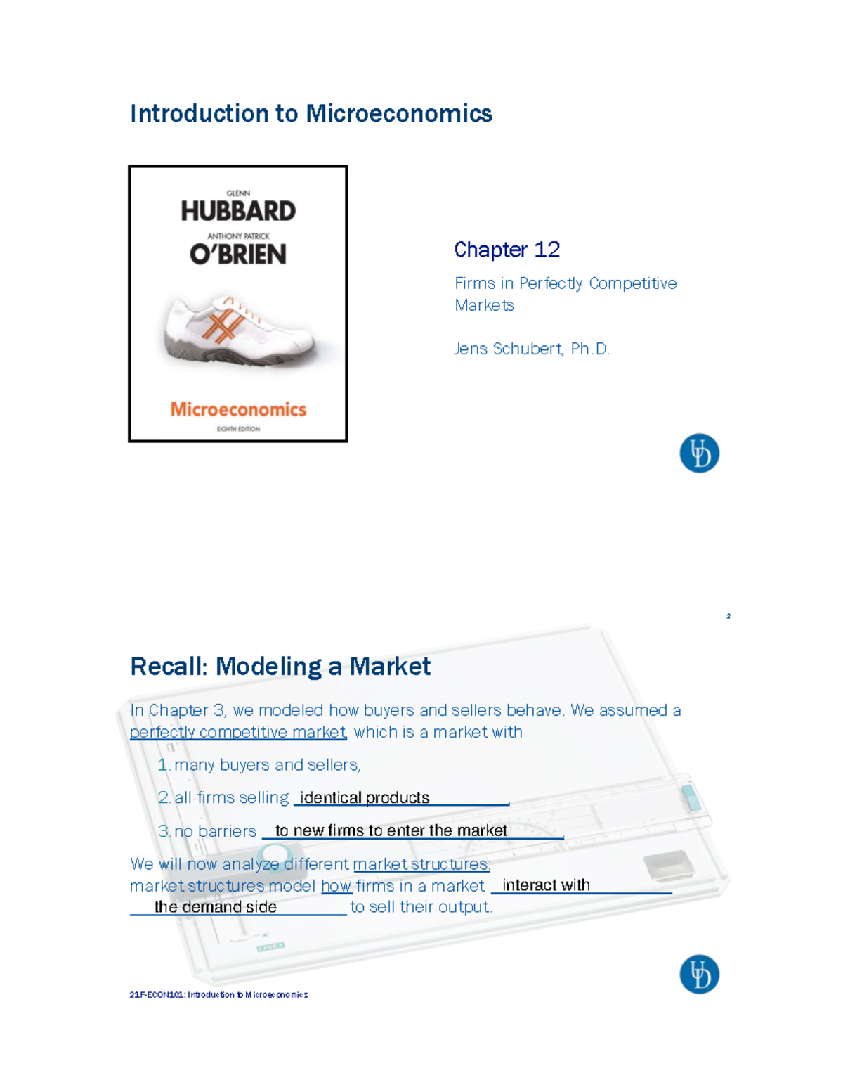 Chapter 12 Redacted Notes - Introduction to Microeconomics Chapter 12 ...