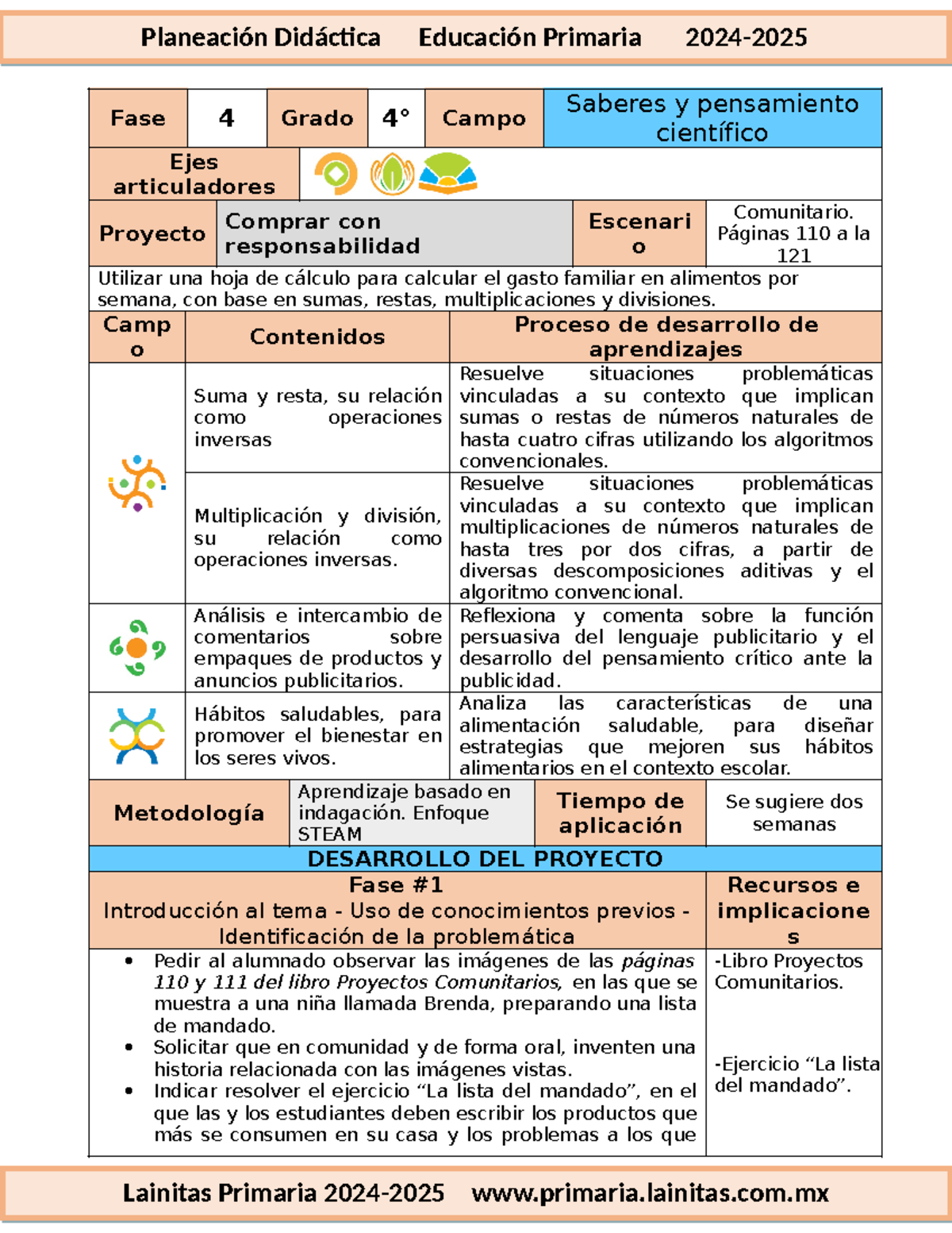 4to Grado Octubre 06 Comprar con responsabilidad 2024 2025 - Fase 4 ...