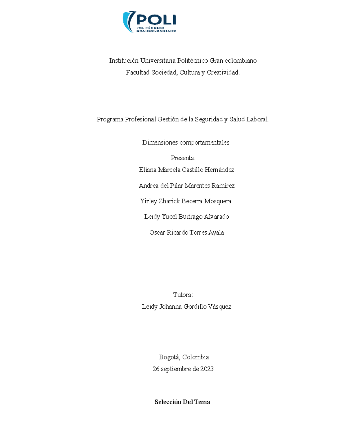 Entrega 2 Semana 5 - proyecto - Institución Universitaria Politécnico ...