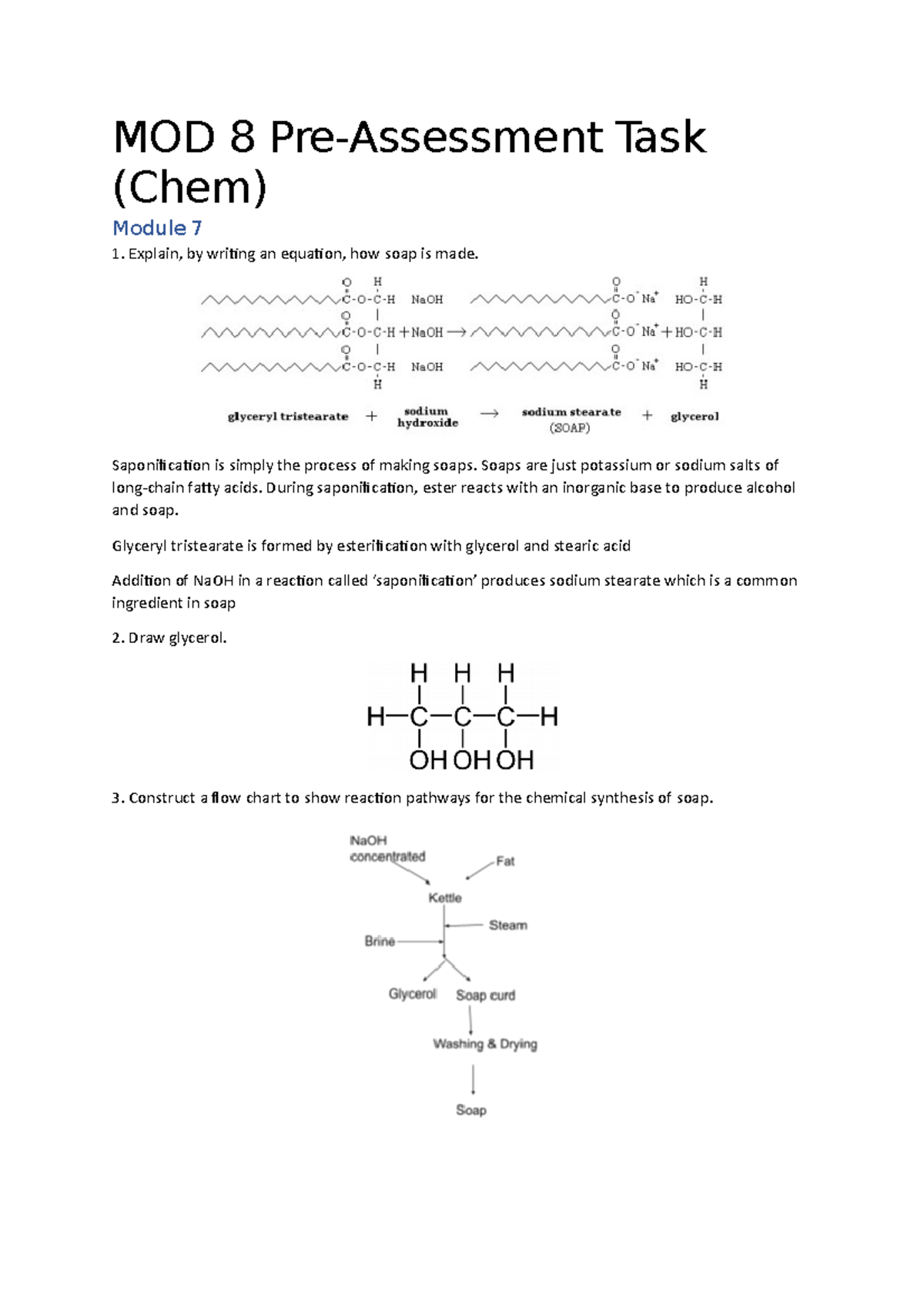 MOD 8 Pre Chem - Chemistry mod 8 inquiry questions -> questions based ...