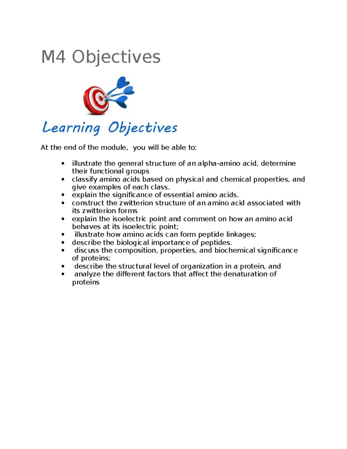 2 - Lopez - M4 Objectives At the end of the module, you will be able to: illustrate the general ...