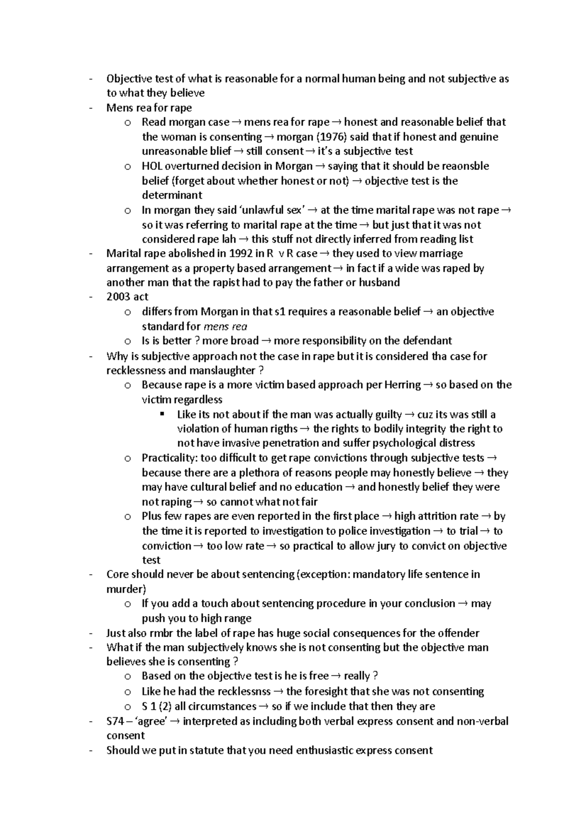 Cian criminal tutorial 6 - Objective test of what is reasonable for a ...