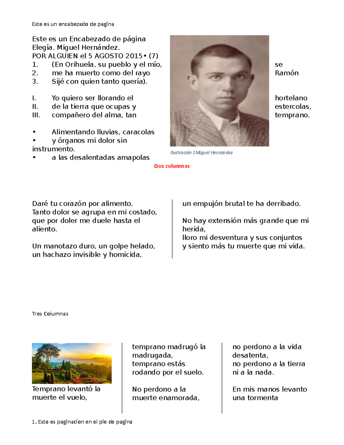 Taller de Ofimatica parte 1 - Este es un encabezado de pagina Este es ...