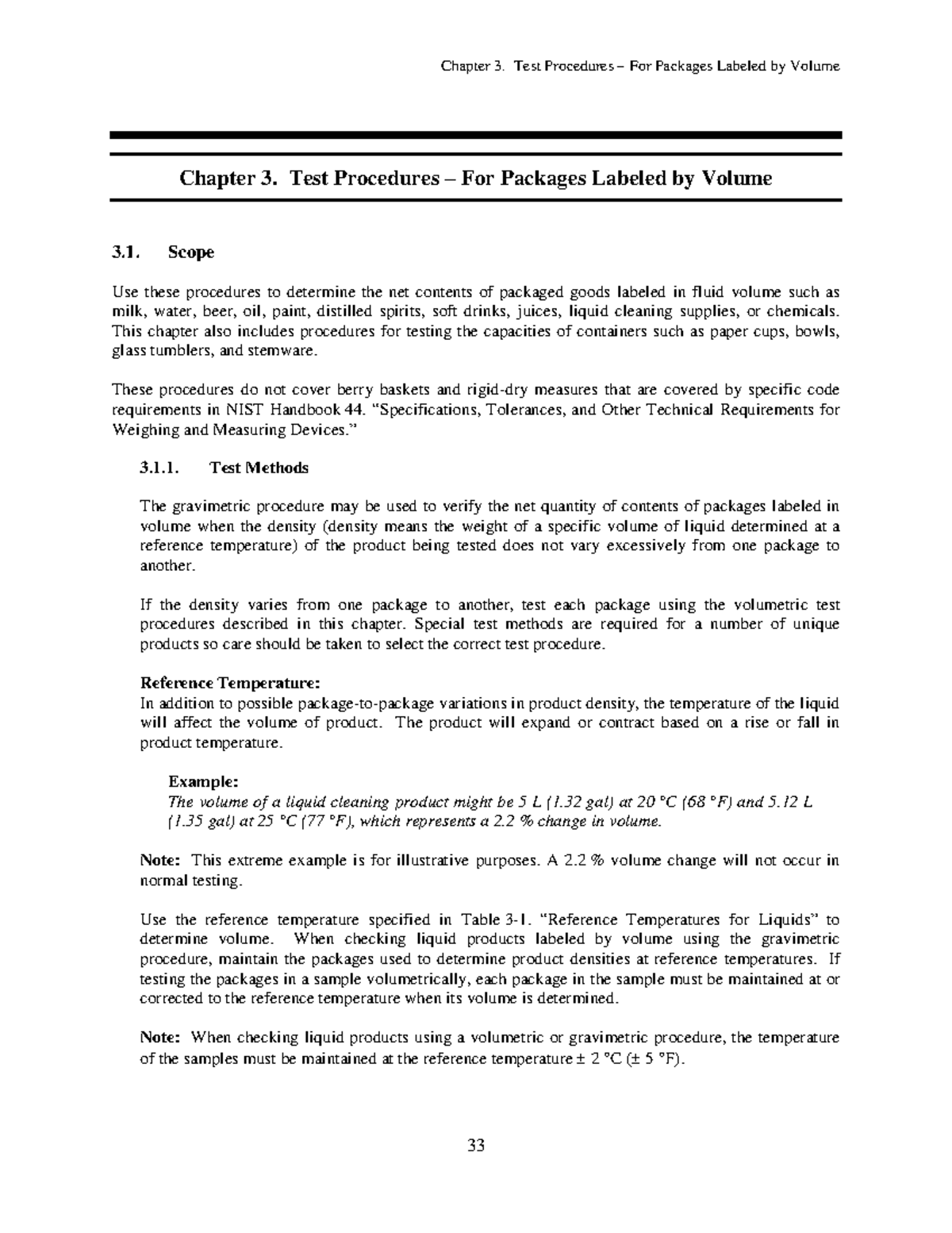 Test Procedures Gravimetric & Volumetric - Chapter 3. Test Procedures ...