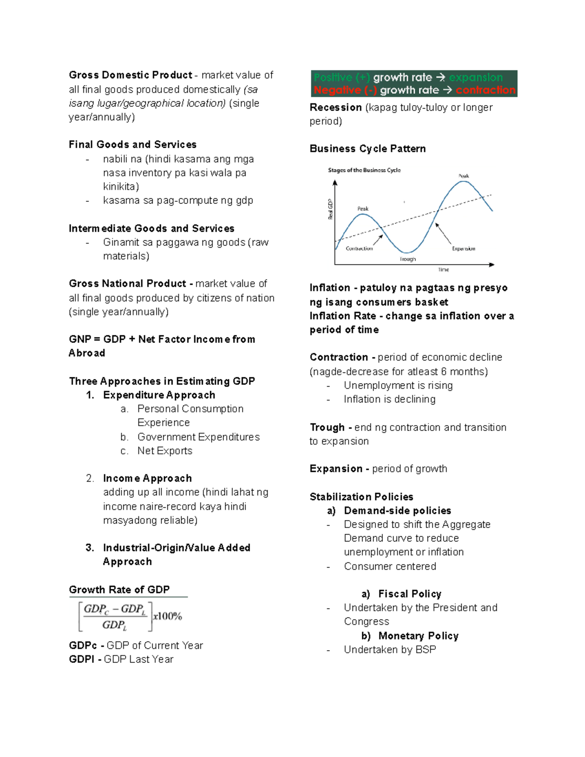 Untitled document - Econ Development - Gross Domestic Product - market ...