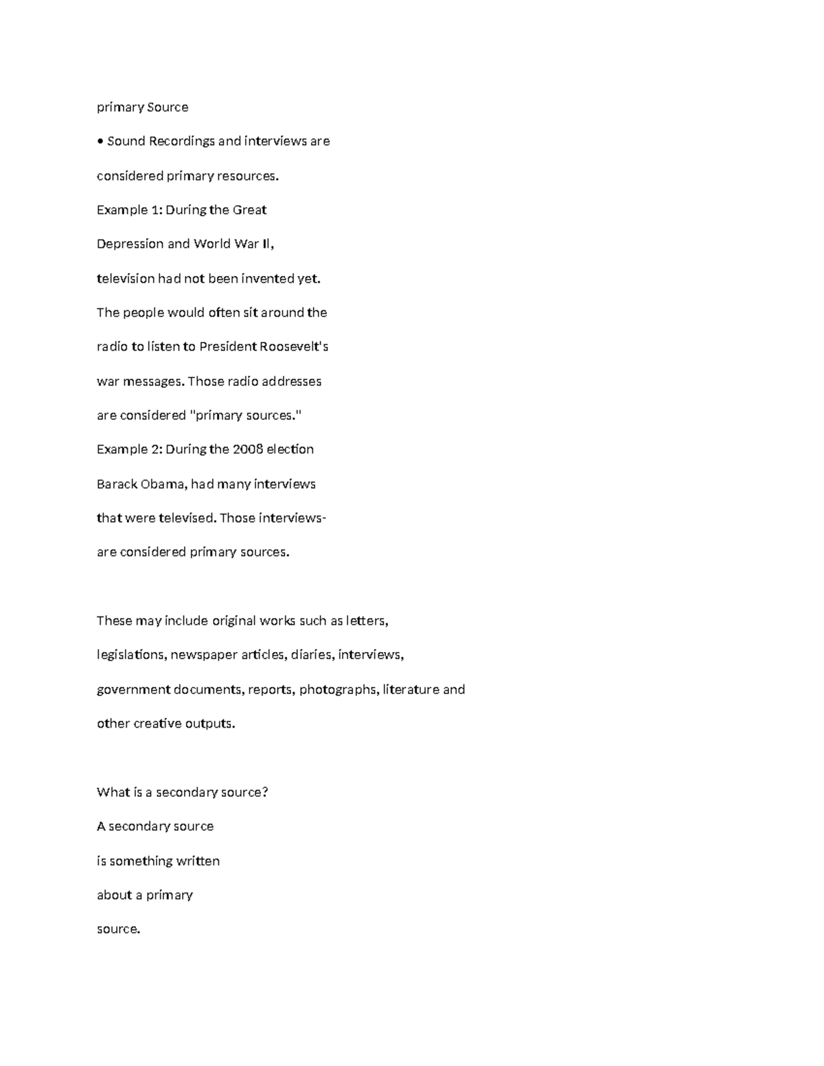 GEC105 - History Research - primary Source Sound Recordings and ...