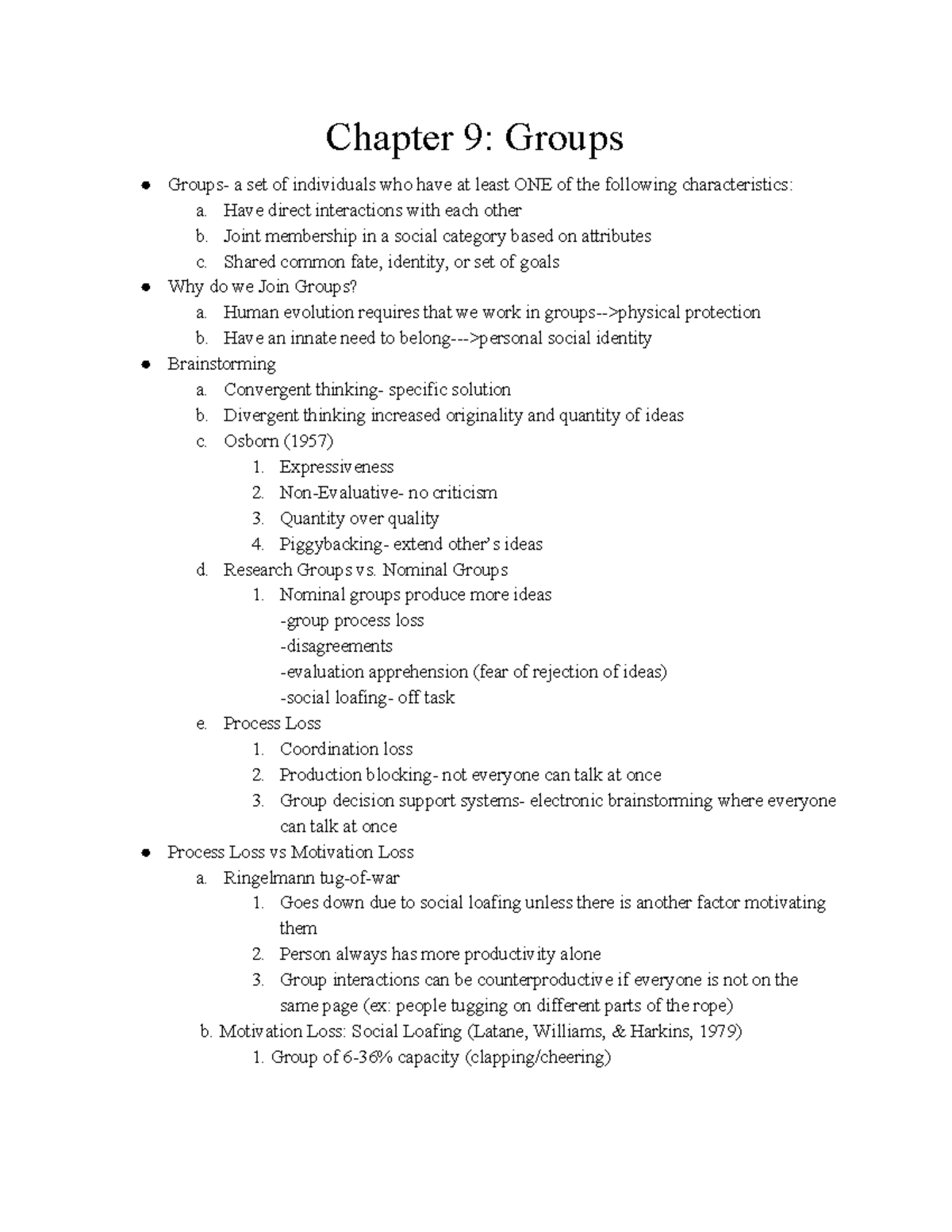 Chapter 9 Groups - Lecture notes 7 - Chapter 9: Groups Groups- a set of ...