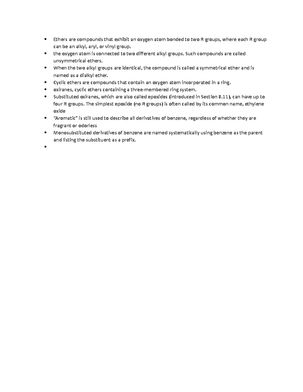 Ethers Are Compounds That Exhibit An Oxygen Atom Bonded To Two R Groups The Oxygen Atom Is