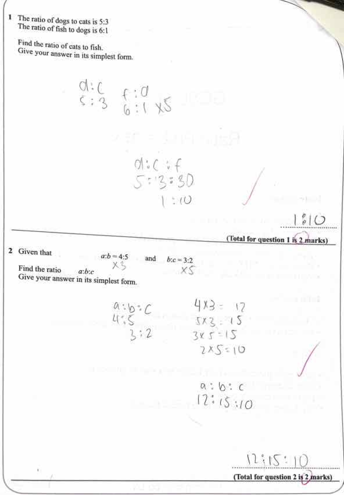 Ratio problems 2 - maths - Studocu