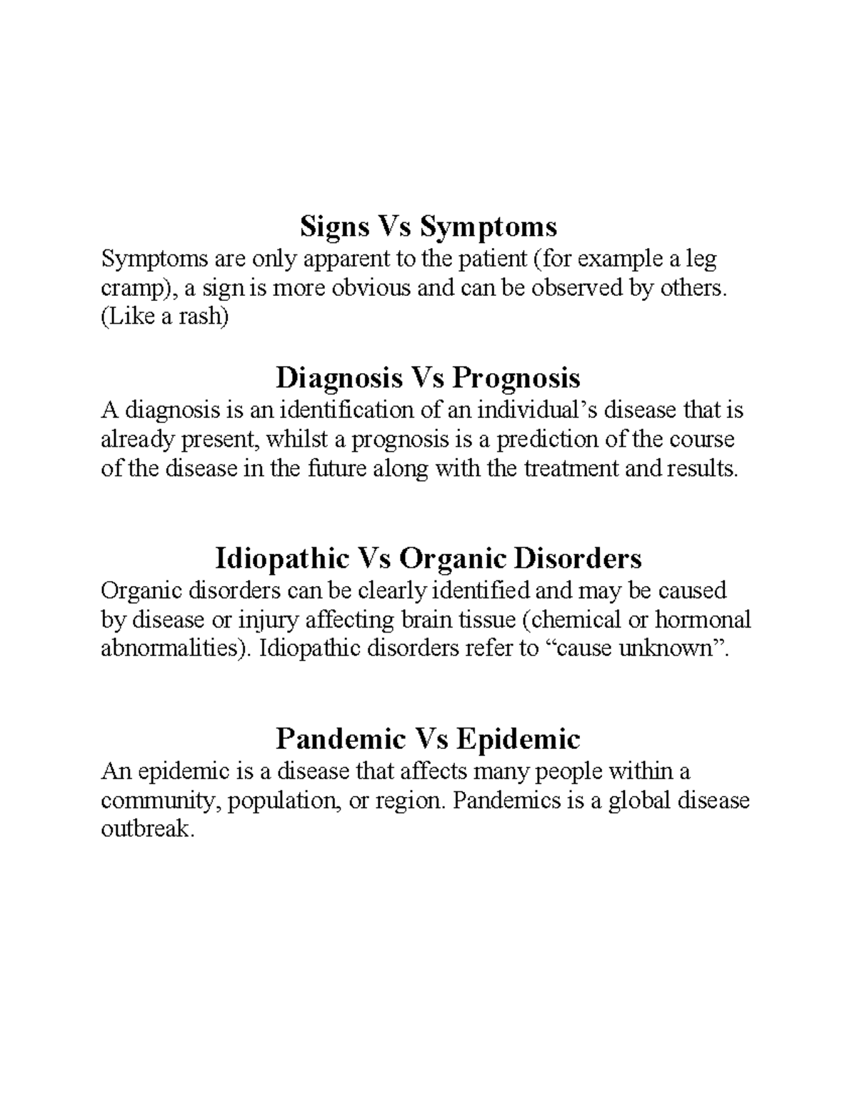 Signs Vs Symptoms - naaalamkdfnjkrbvjevnjkef - Signs Vs Symptoms ...