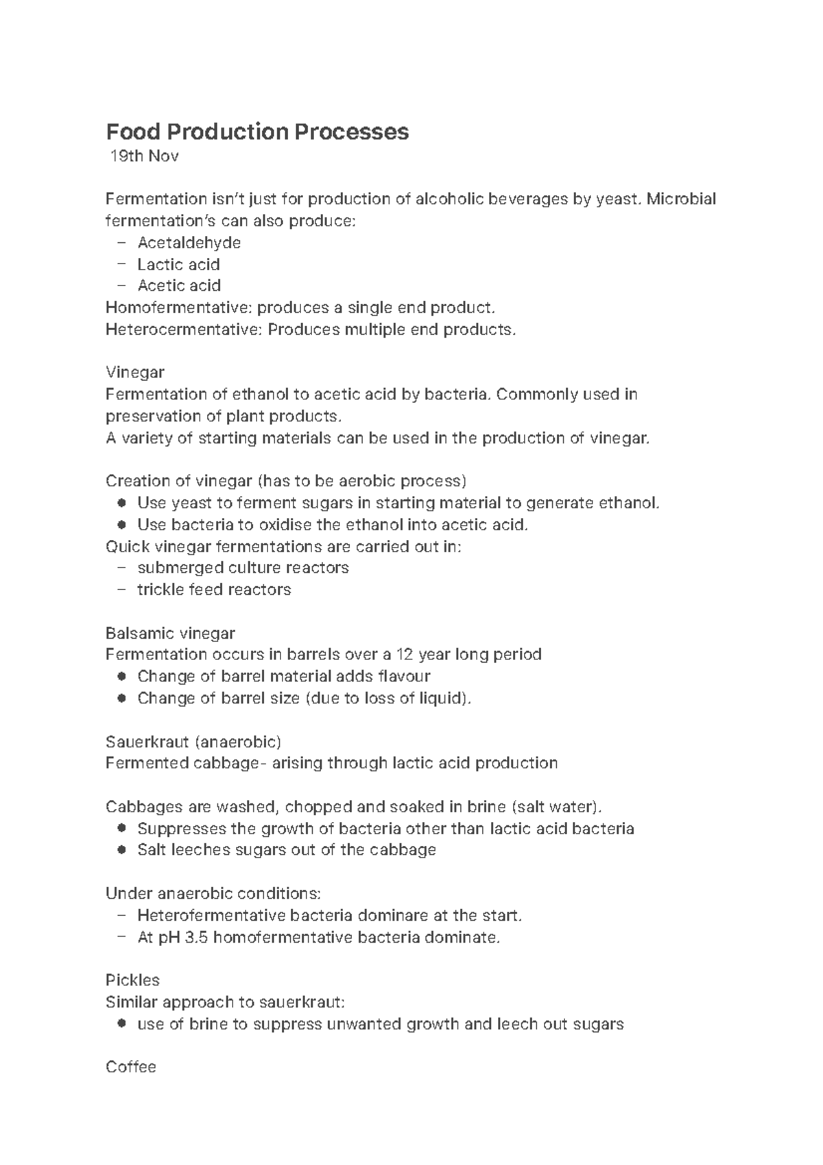 SD Food Production Processes - – – – – – – – Food Production Processes ...