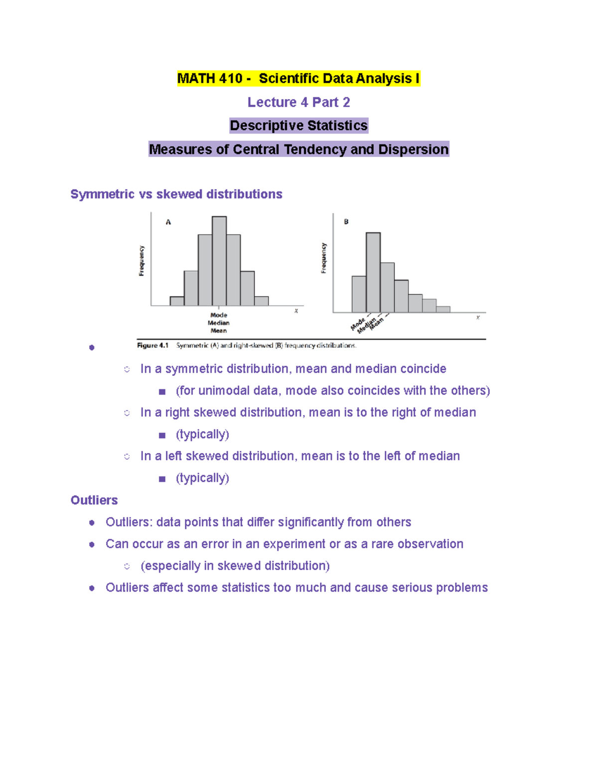 MATH 410 Lecture 4 Part 2 Fall 2020 - MATH 410 - Scientific Data ...